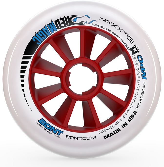Bont Red Magic Inline Speed Wheels XXFirm