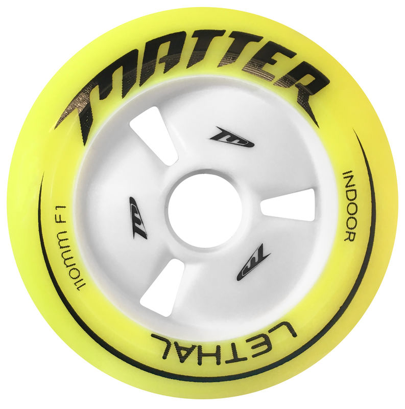 Matter LETHAL Inline Speed Wheels F1 Yellow 100mm, 110mm