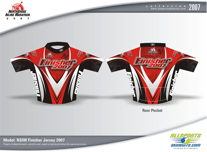NorthShore Inline Marathon Finisher 2007 Jersey